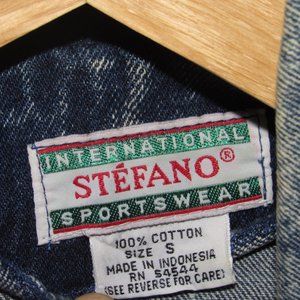 Stefano International Sportswear | Jackets & Coats | Vintage Denim ...